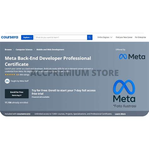 Jual Bundle Coursera Meta Front End Developer Professional Certificate
