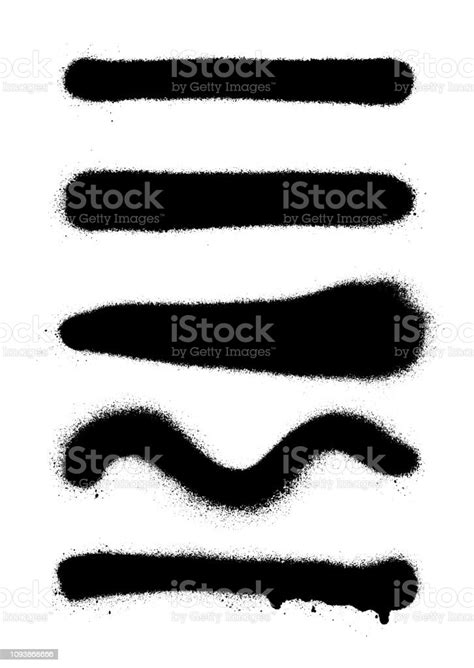 낙서 스프레이 배너 세트입니다 벡터 스프레이 페인트 프레임입니다 0명에 대한 스톡 벡터 아트 및 기타 이미지 0명 개체 그룹 검은색 Istock