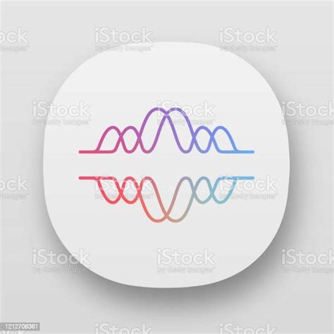 Overlapping Waves App Icon Ui Ux User Interface Voice Recording Radio Signal Abstract Music