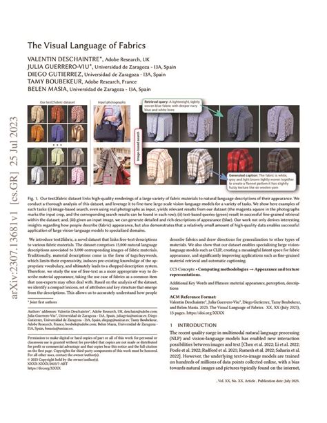 The Visual Language Of Fabrics Deepai