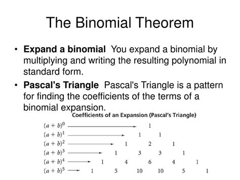 PPT The Binomial Theorem PowerPoint Presentation Free Download ID