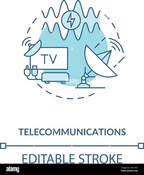 Telecommunications Turquoise Concept Icon Stock Vector Image And Art Alamy