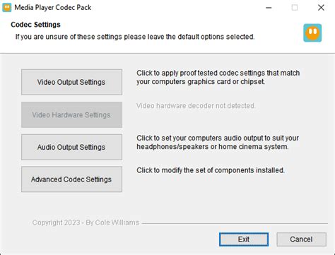 Media Player Codec Pack Download