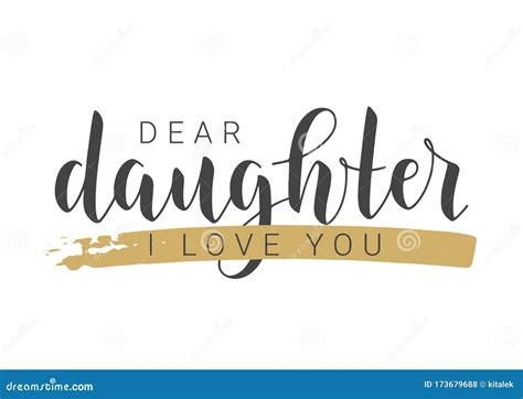 My Dear Handwritten Cursive Calligraphy Text Quotation Vector Illustration