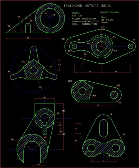 Practice Basic Autocad DWG Block For AutoCAD Designs CAD