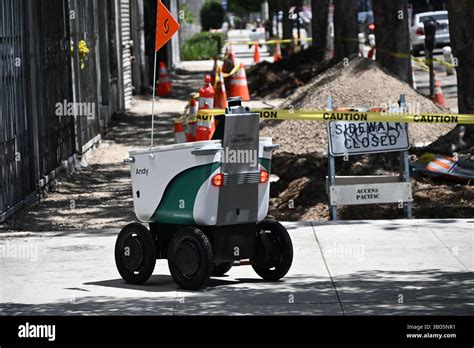 los angeles california 19 may 2025 andy a serve robotics autonomous