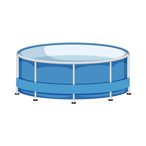 Water Inflatable Swimming Pool Cartoon Vector Illustration 17417495