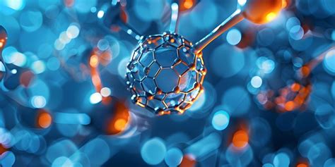 Examining The Atomic Structure Of A Graphene Transistor Through An Electron Microscope Concept