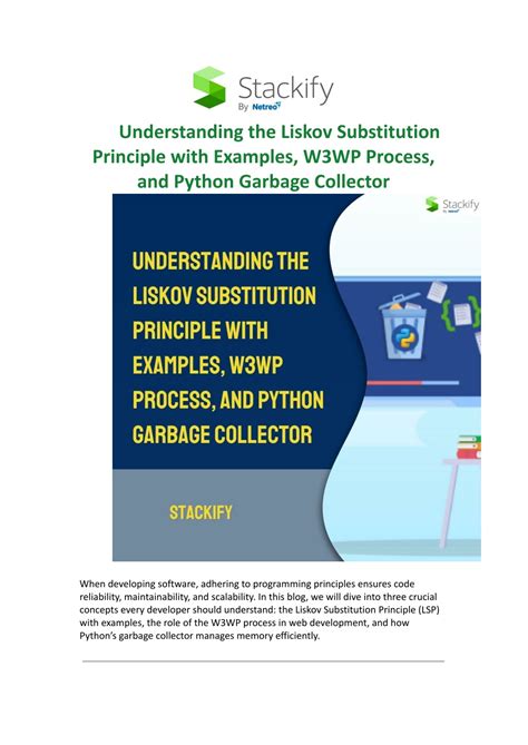 ppt understanding the liskov substitution principle with examples w3wp process and python