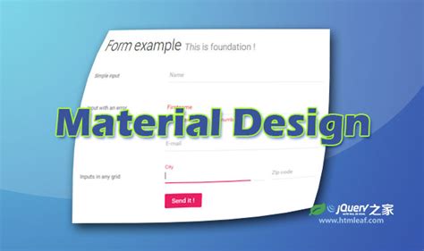 Material Design风格用户注册登录界面设计效果演示jquery之家 自由分享jquery、html5、css3的插件库