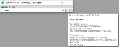 Location Browser Support Wkt Geometries · Issue 218 · Enmap Box