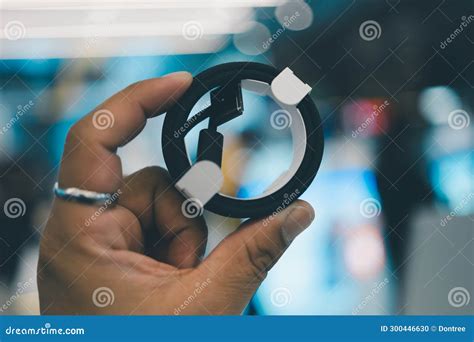 Bangkok Thailand December 12 2023 Charging Cable USB C To MagSafe 3 Black Color Comes With