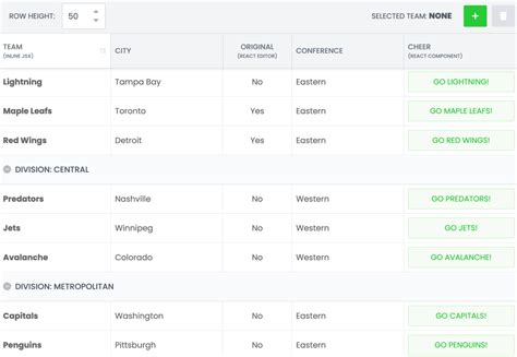Bryntum React Grid