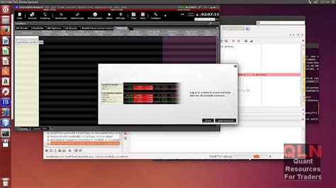 demo of interactive brokers java api with redis nosql on ubuntu linux