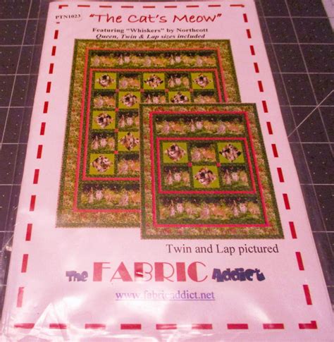 The Cats Meow Quilt Pattern By The Fabric Addict Queen Twin And Lap