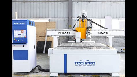 Techpro Atc Cnc Router Four Sided Horizontal Drilling Tpm2130eh Youtube