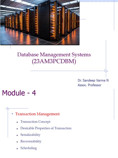 Unit 3 Transaction Management Pdf Database Transaction Concurrency Computer Science