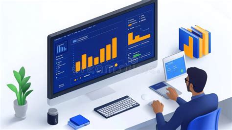 Ai Driven Analytics Enhance Business Performance In A Modern Workspace With Charts And Data