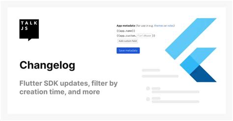 talkjs on linkedin flutter sdk updates filter by creation time and