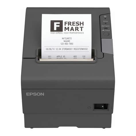 Epson Tm T88v User Manual Pdf Download Manualslib