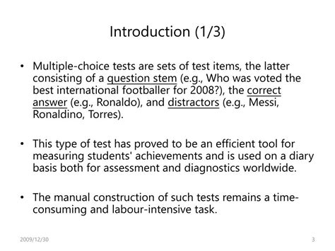 Ppt Semantic Similarity Of Distractors In Multiple Choice Tests