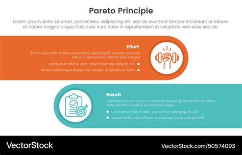 Pareto Principle Comparison Or Versus Concept Vector Image