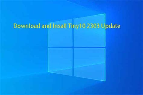 Watch How To Get Tiny10 2303 Installed On Low End PCs