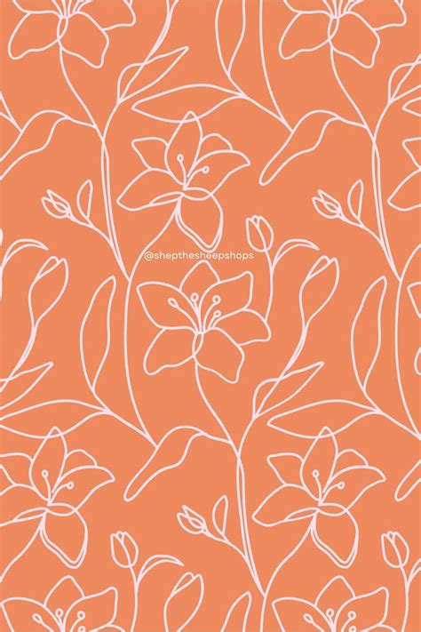 Pastel Flower Pattern Wallpaper