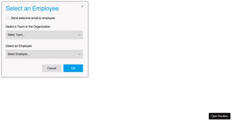 Dialog Forked Codesandbox