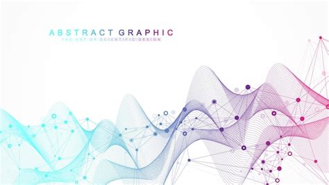 Premium Vector Geometric Abstract Background With Connected Line And