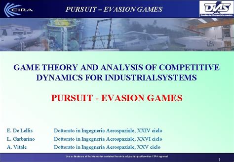 Pursuit Evasion Games Game Theory And Analysis Of