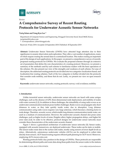 pdf a comprehensive survey of recent routing protocols for underwater