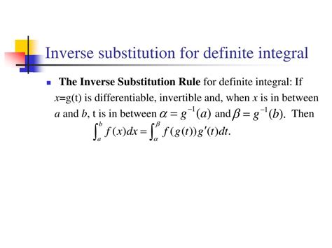 Ppt Inverse Substitution Rule Powerpoint Presentation Free Download