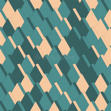 Cute Geometric Seamless Pattern With Triangles Colorful Vector Background Stock Vector