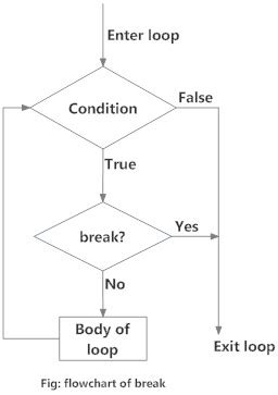 Python break and continue Statement