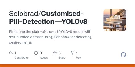 Github Solobradcustomised Pill Detection Yolov8 Fine Tune The