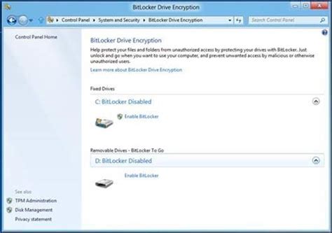 Security With Bitlocker Windows 8 A First Look At New Features For Business Users