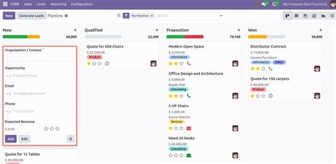 Creating A New Opportunity From A Lead In Odoo CRM Odoo Community Book