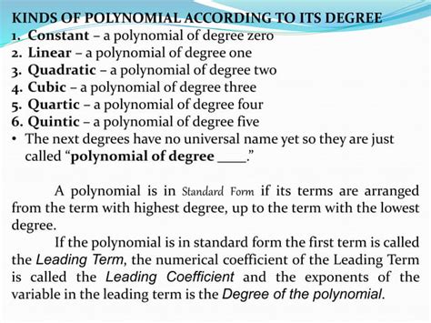 Polynomials Mathematics Grade 7 Pptx Polynomials Mathematics Grade 7 Pptx