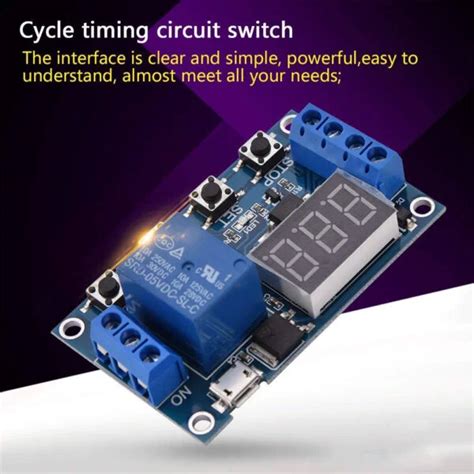 Switch Delay Time Relay Module Micro Usb 5v Led Display