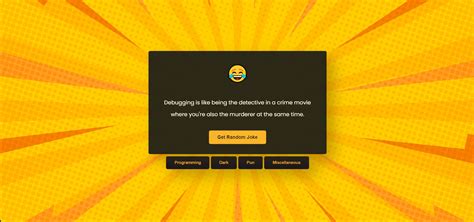 Github Safayetdibrandom Joke Generator A Random Joke Generator Built With Html Css And Javascript
