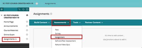 Manually Creating An Assignment Submission Point Uwe Bristol