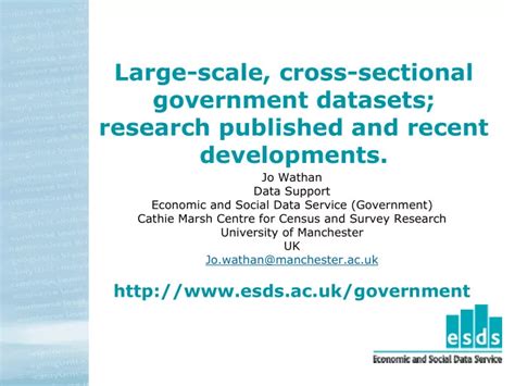 Ppt Large Scale Cross Sectional Government Datasets Research