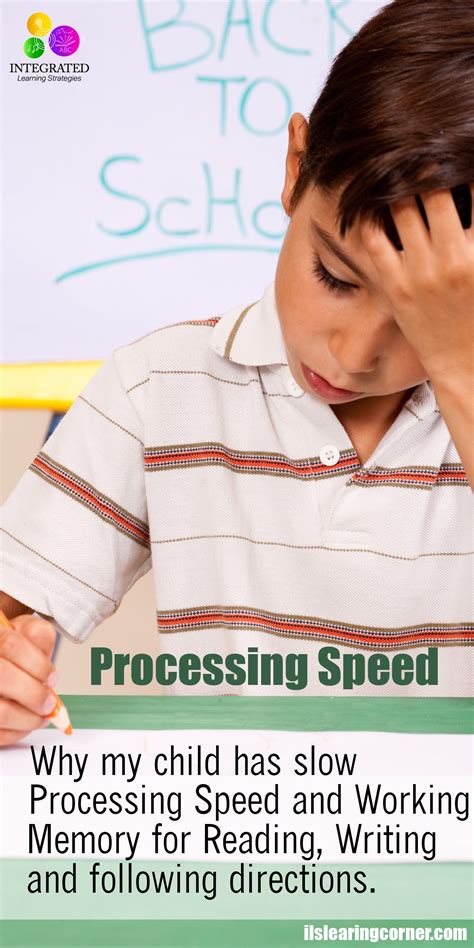 Processing Speed “mommy My Hand Wont Keep Up With My Brain” Slow