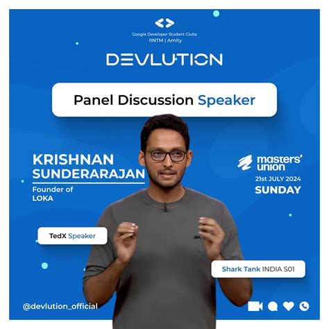 Learn From Loka Founder Krishnan Sunderarajan At Devlution Devlution