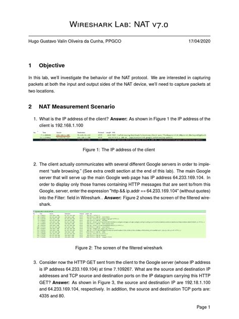 wireshark lab nat v7 0 1 objective pdf transmission control