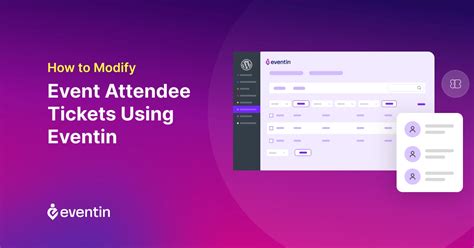 How To Modify Attendee Tickets Details On Wordpress