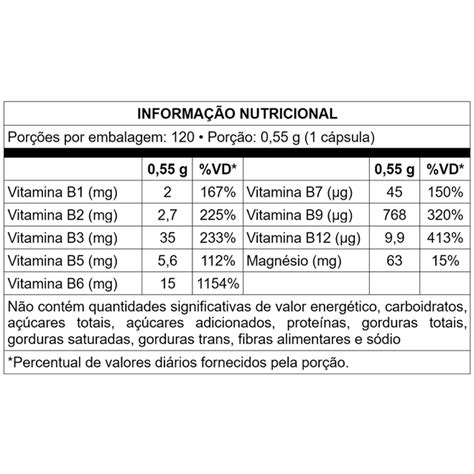 B Complex Essential Nutrition 120 Cápsulas B Complex Essential