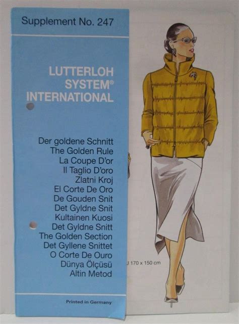 Lutterloh Sewing Pattern Supplement 247 40 Sewing Patterns From 2002