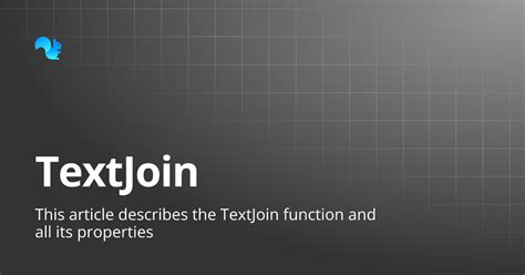 Textjoin Learn Squirrel365